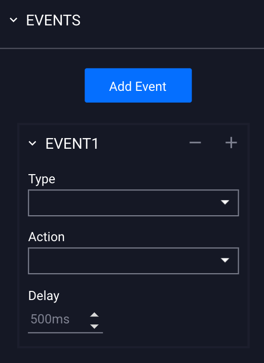 User Initiated Events